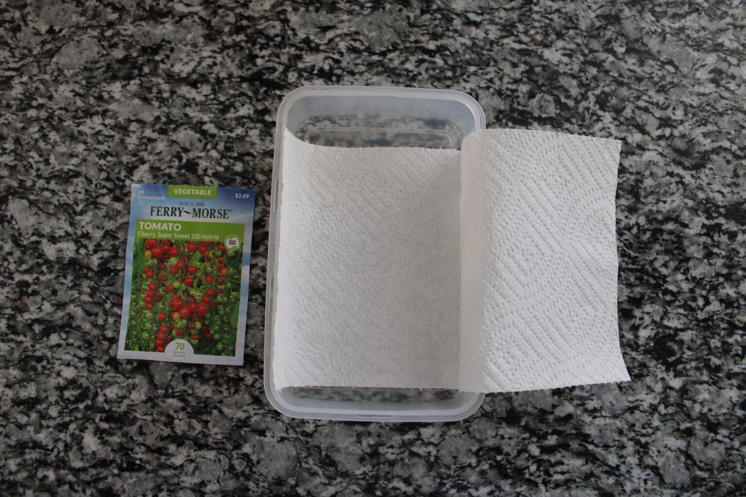 Seed Germination with "the paper towel" method